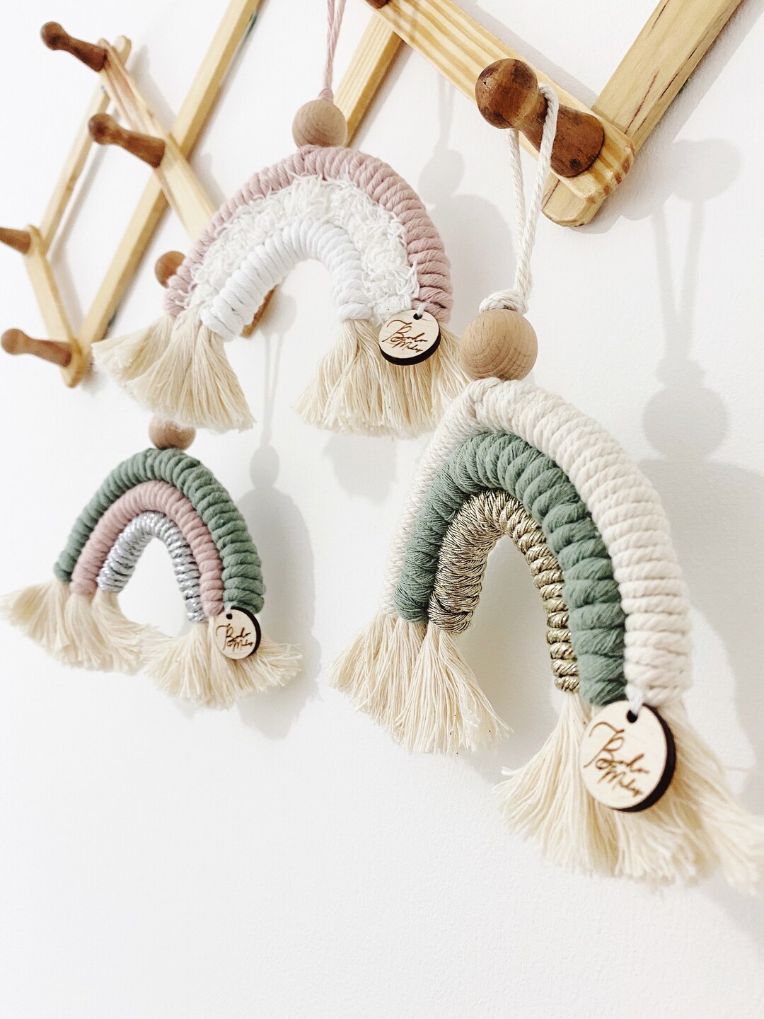 Mini Rainbow/ Rainbow Diffuser Macrame Rainbow Nursery Decor New Baby ...