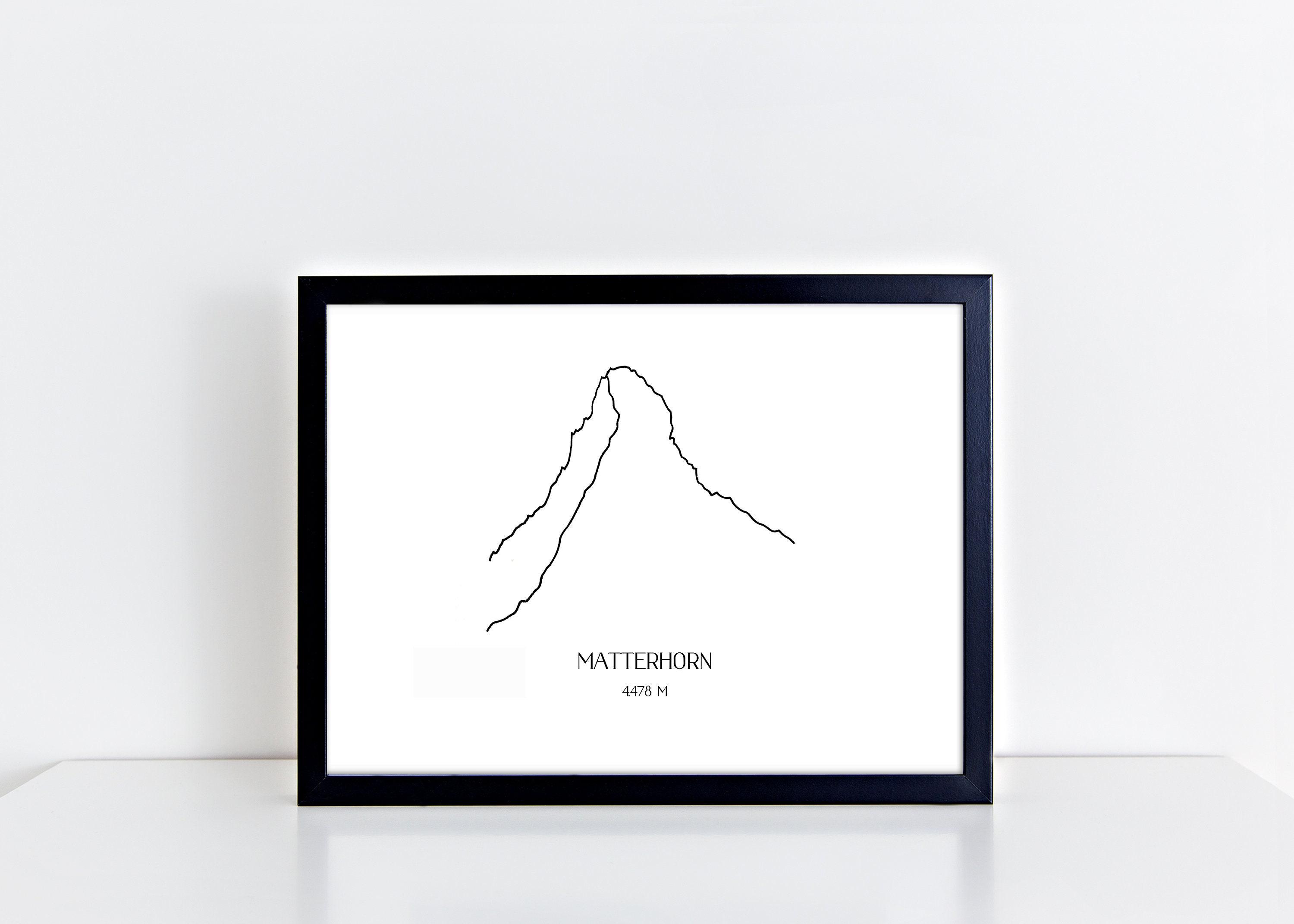 Matterhorn Mountain Drawing