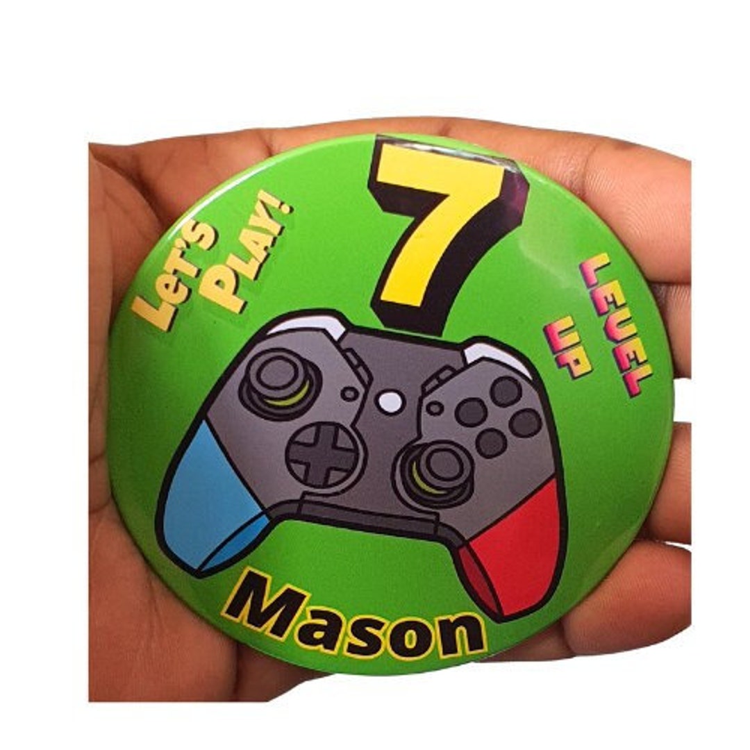 Gamer Inspired 75mm Birthday Badge, Camieroseuk - Etsy