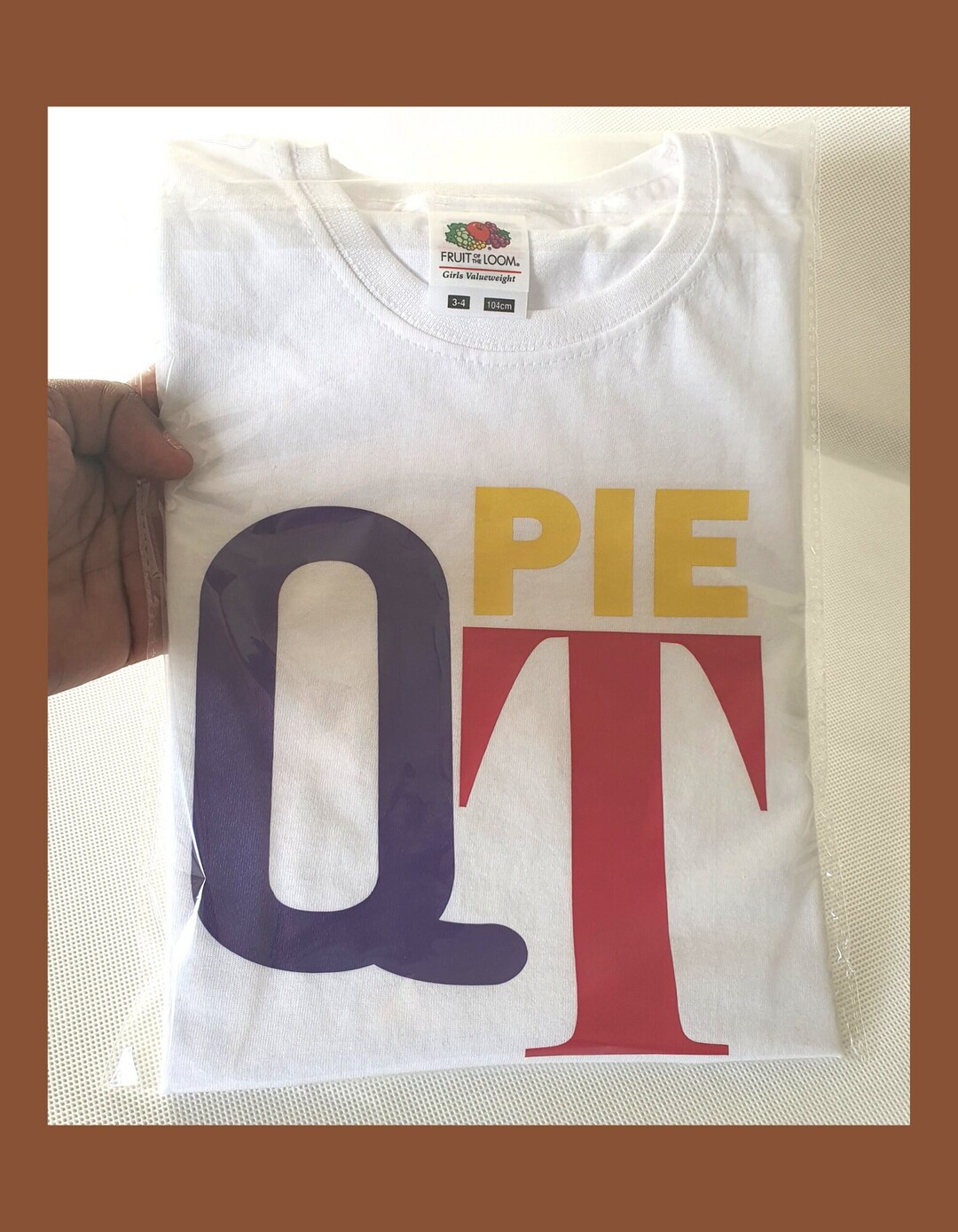 Kids Customised T-shirt, Q T Pie, Camieroseuk Design - Etsy