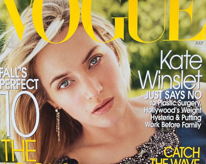 Magazine Vogue Cover Kate Winslet - Etsy