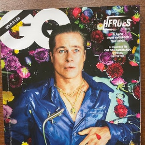 GQ Magazine Italia Cover Brad Pitt! Collector's Issue! - Etsy