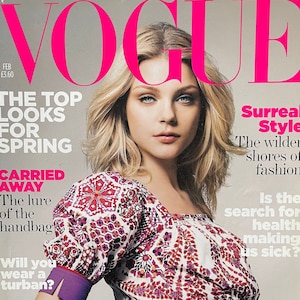 Magazine Vogue Cover Jessica Stam Catwalk Report! - Etsy