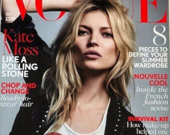 Magazine Vogue UK Cover Kate Moss - Etsy