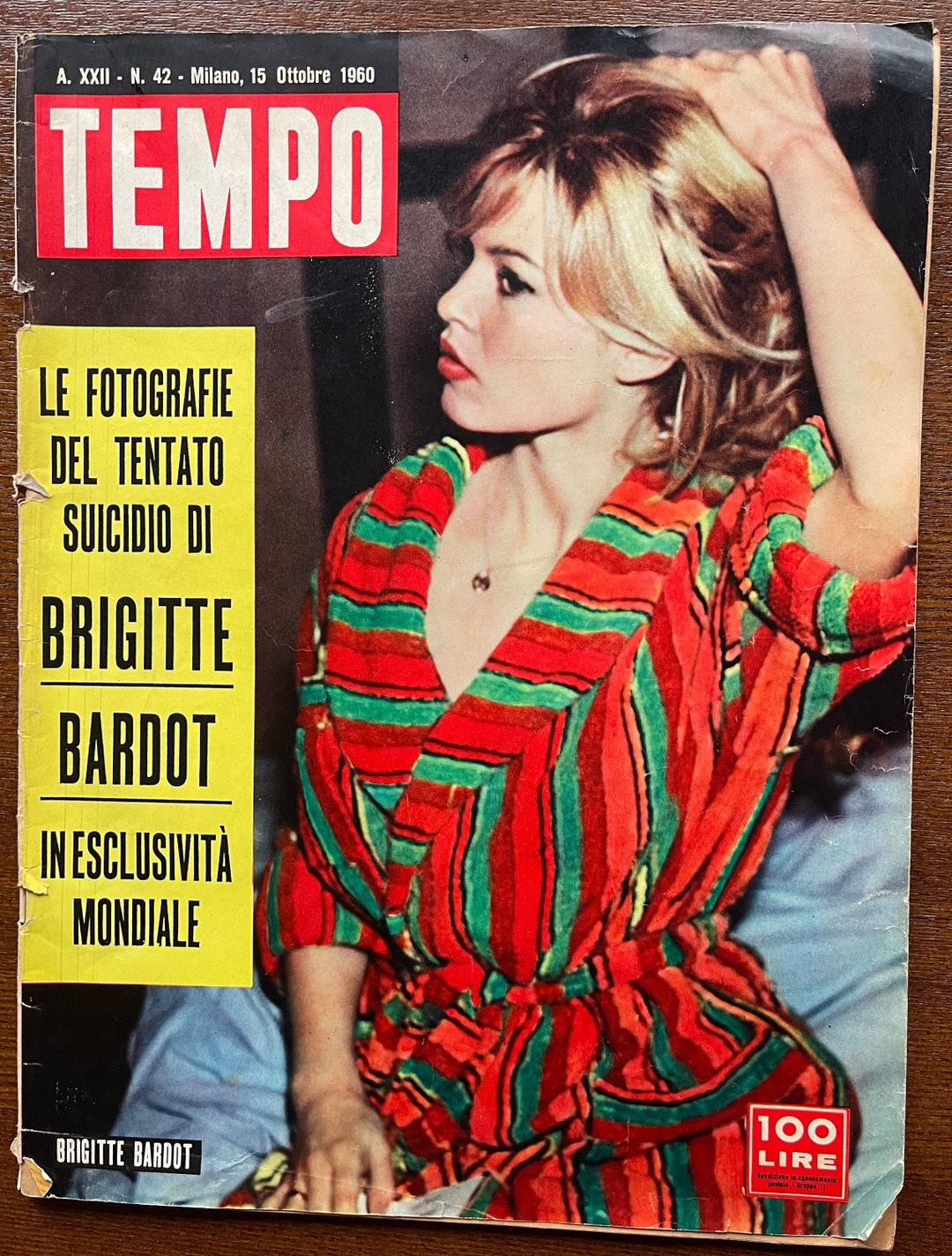 Magazine TEMPO BRIGITTE BARDOT Cover 1960 - Etsy