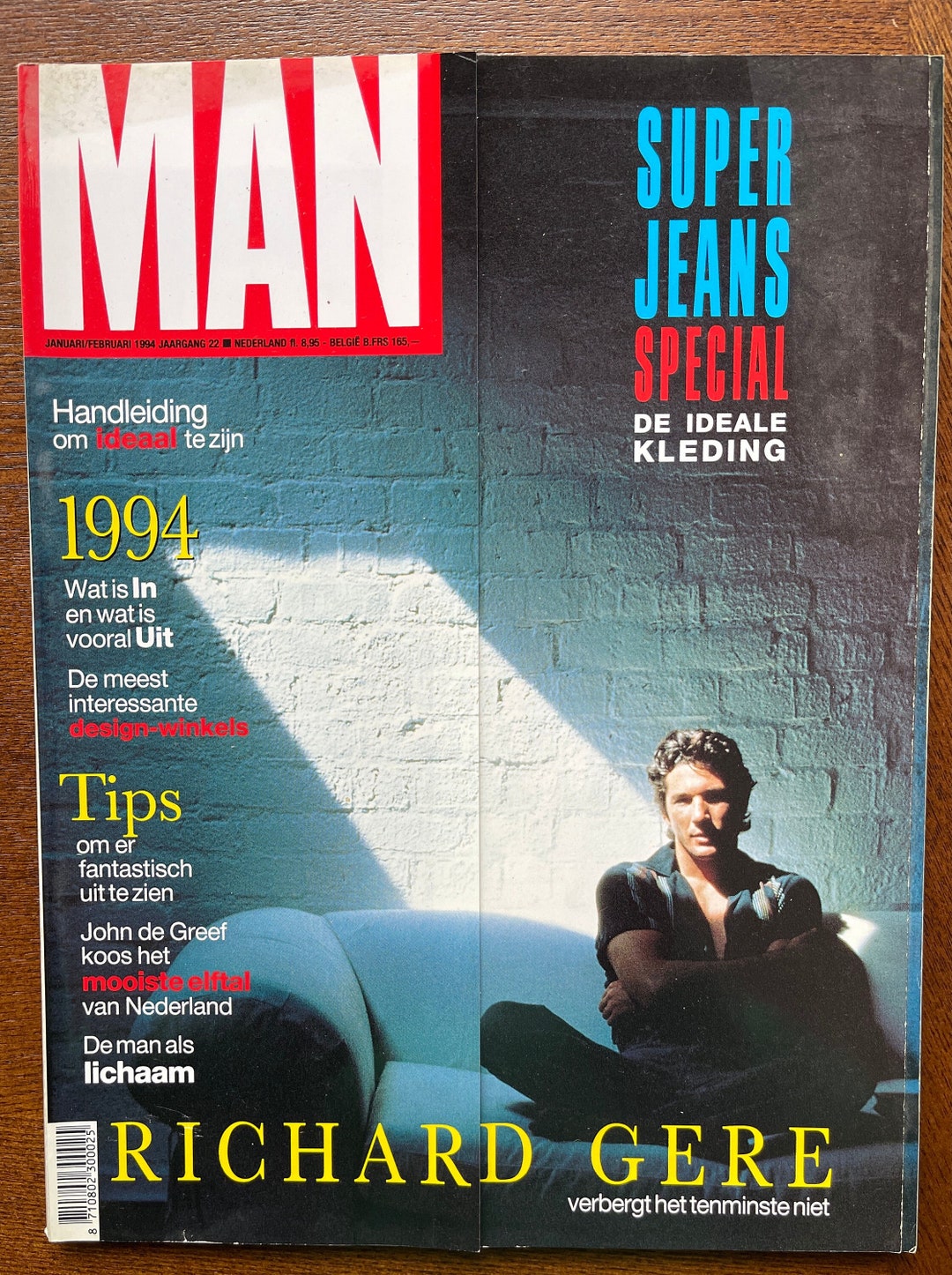 Vintage Dutch Magazine MAN 1994 Richard Gere Cover - Etsy