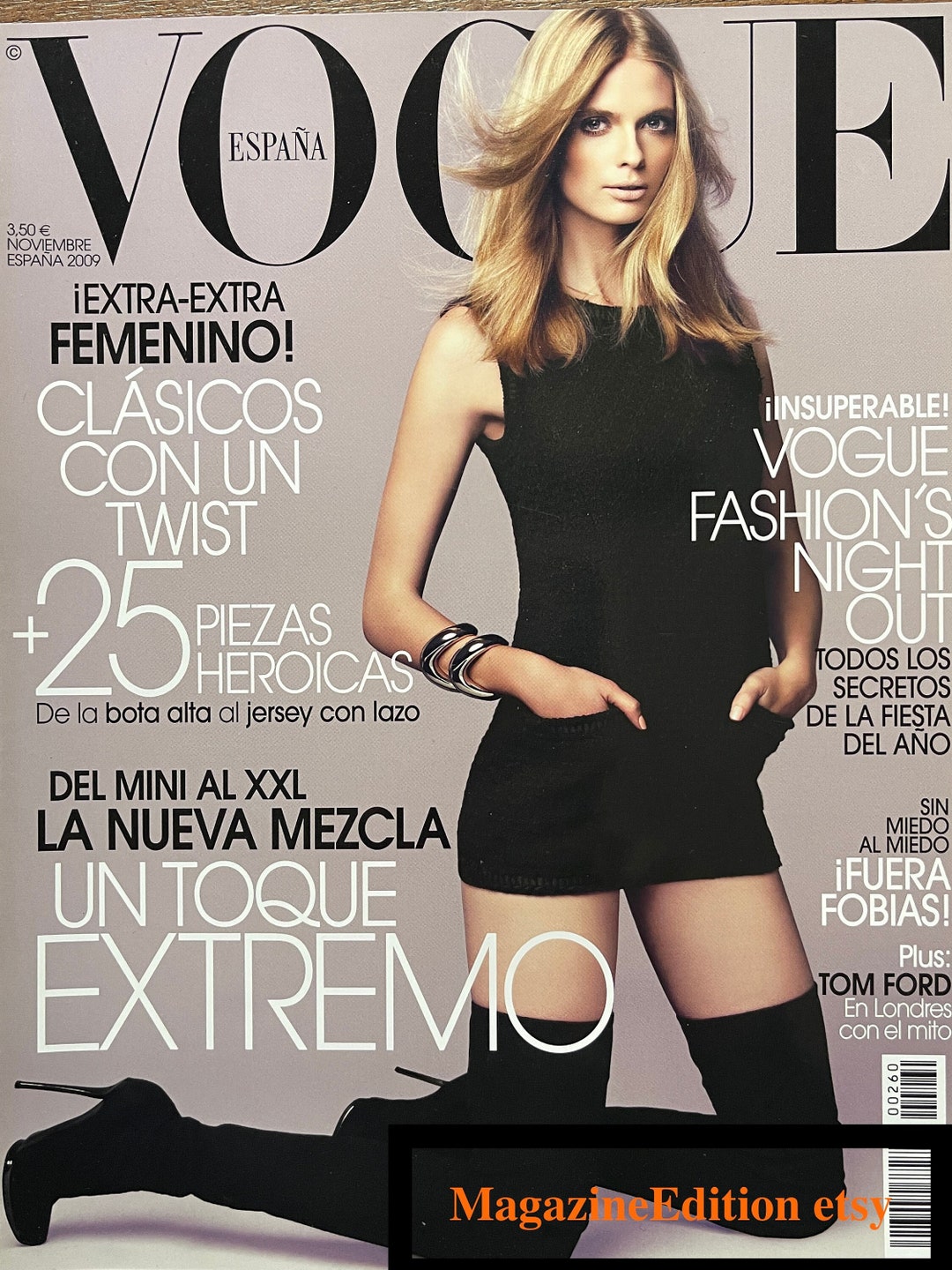 Vogue Magazine Espana Cover Julia Stegner - Etsy