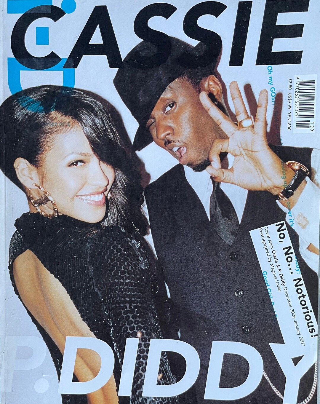 Pre-owned Vintage Rare Fashion Magazine I-d Cover Cassie and Diddy ...
