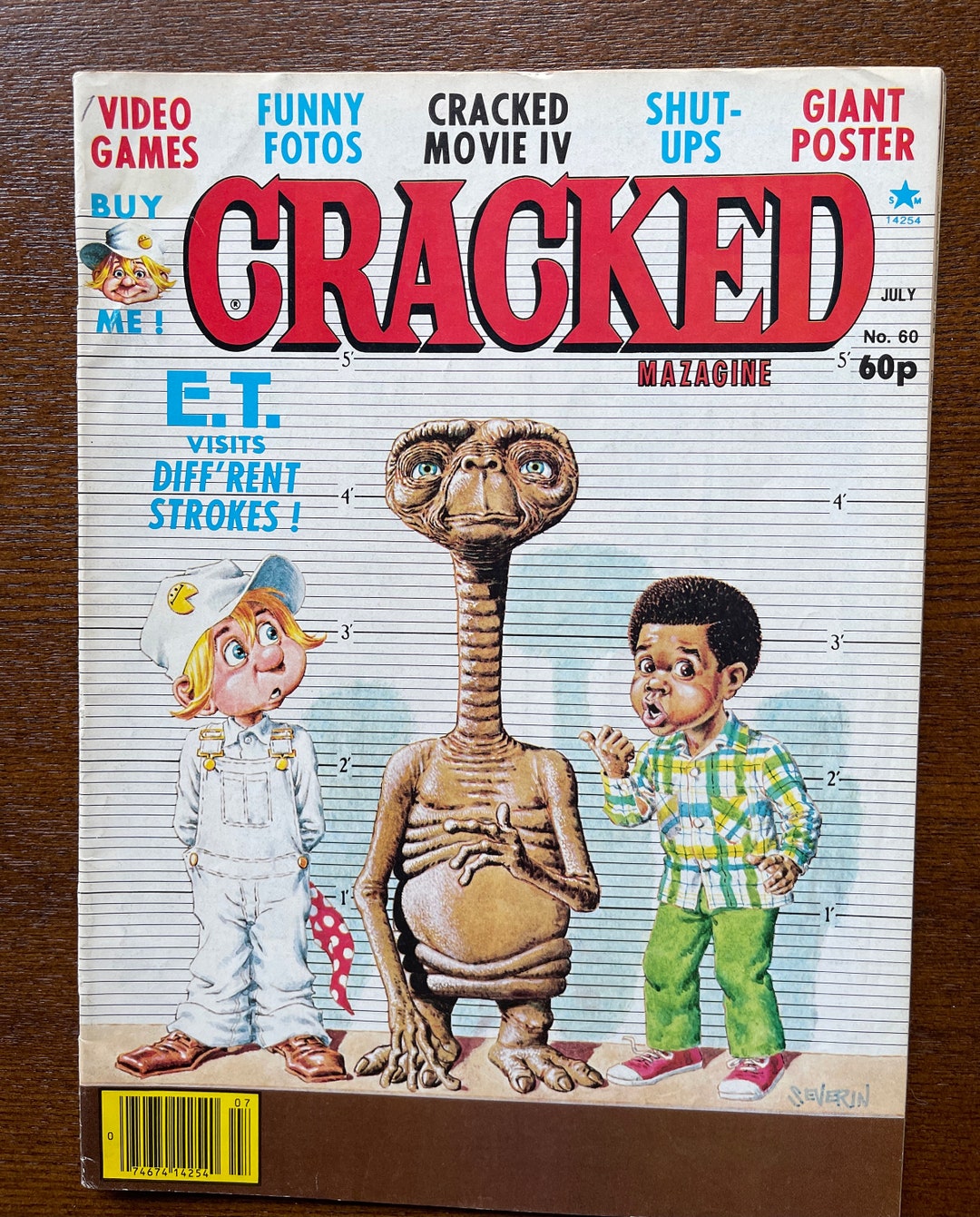 Vintage Comic Magazine CRACKED 1983 Cover E.T. - Etsy