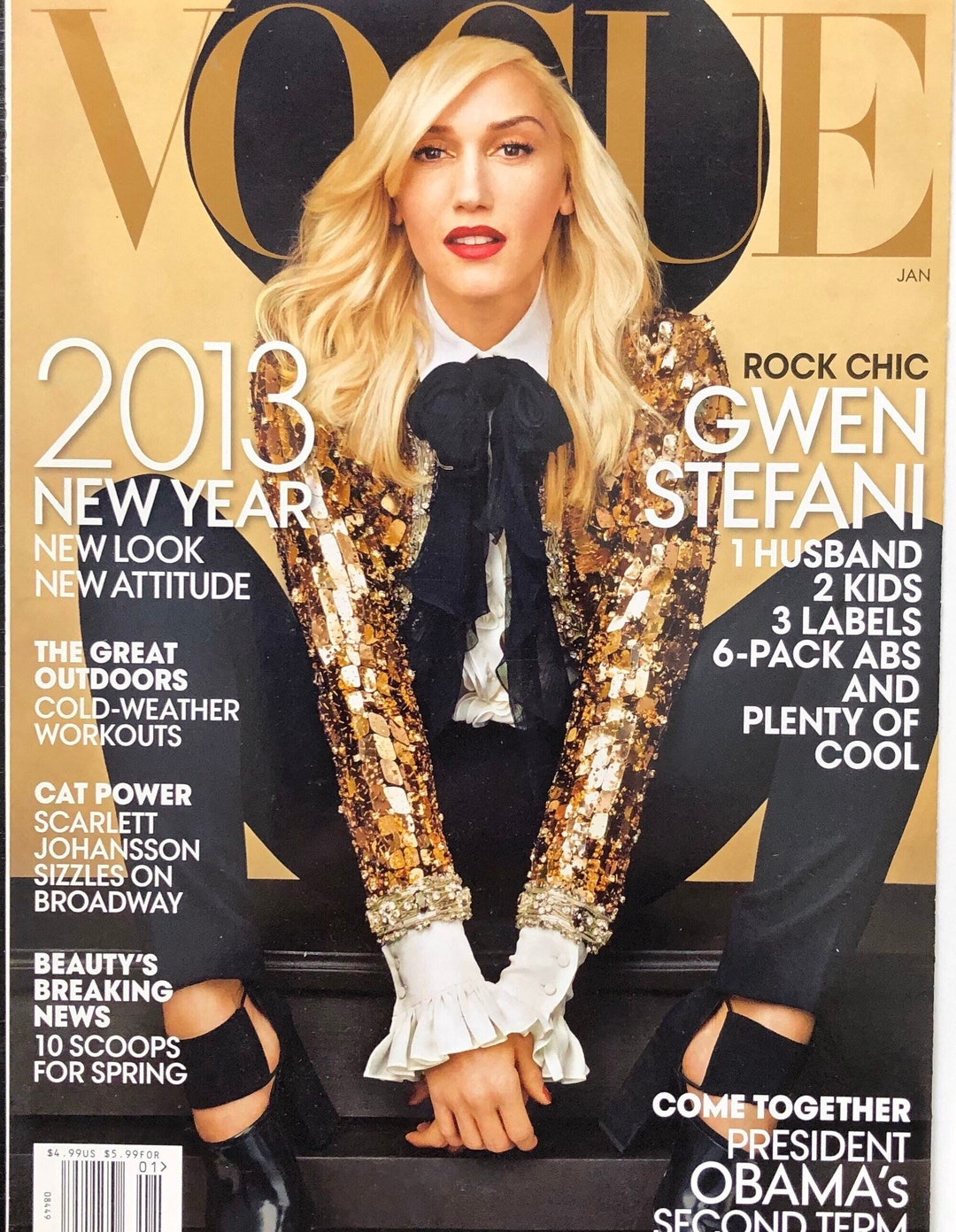Pre-owned Magazine VOGUE Us Cover Gwen Stefani-iconic Style Fashion ...
