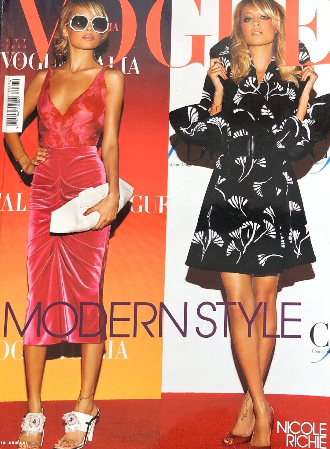 Own a Piece of Vogue History-magazine Vogue Italia Cover Nicole Richi ...