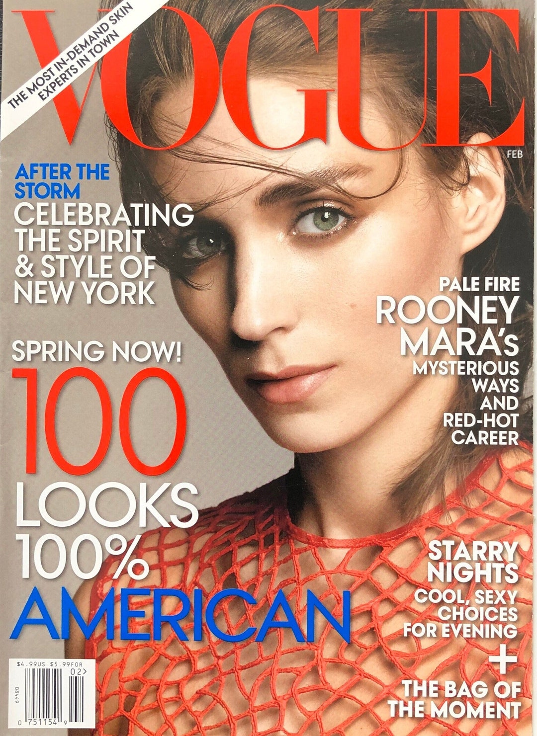 Own a Piece of Vogue History -magazine Vogue Us Cover Rooney Mara ...