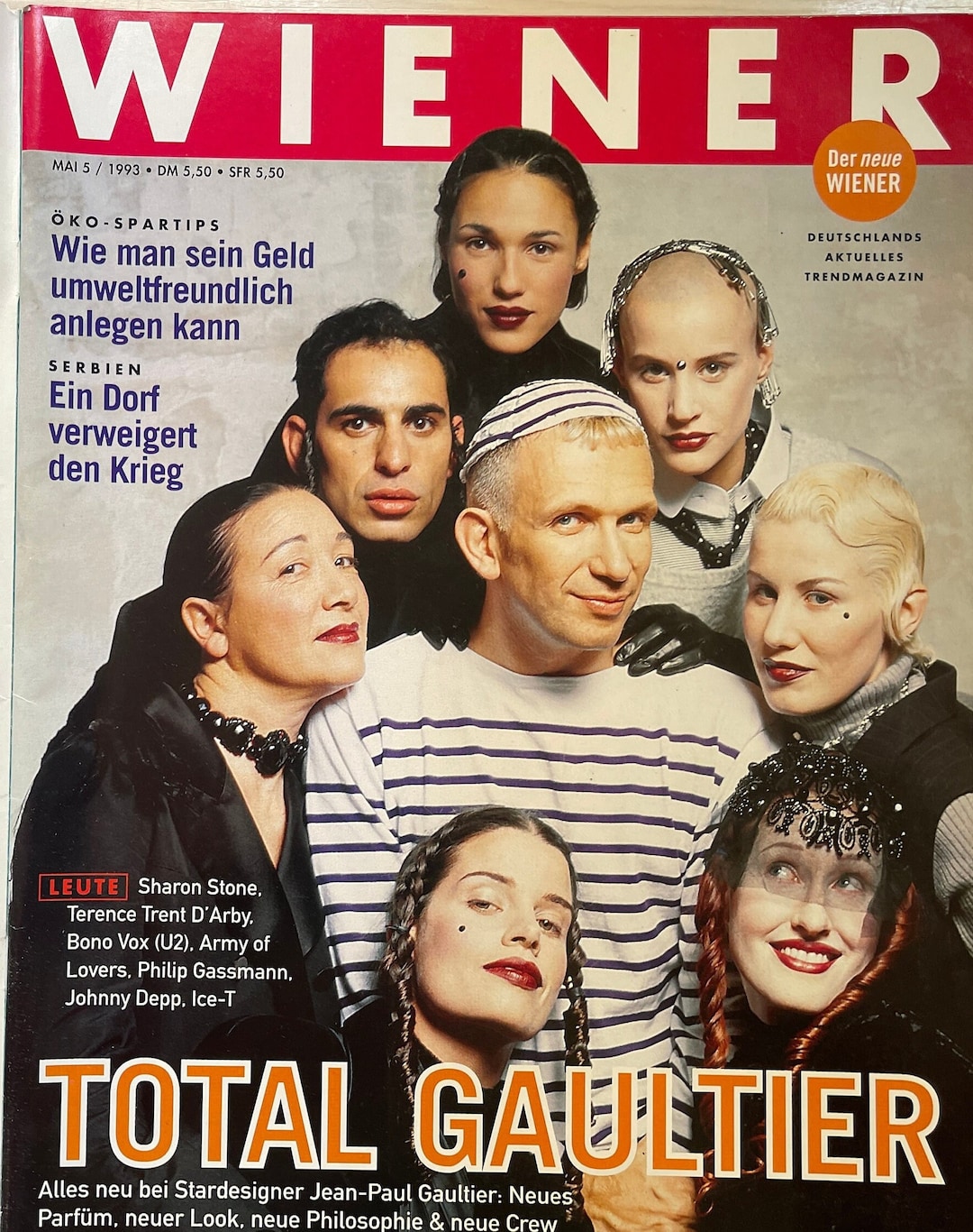 Vintage Rare German Magazine WIENER, Total Gaultier-vintage Print ...