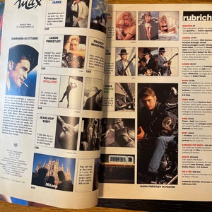 Vintage Magazine Italia MAX 1993, Poster & Cover Jason Priestley Daryl ...