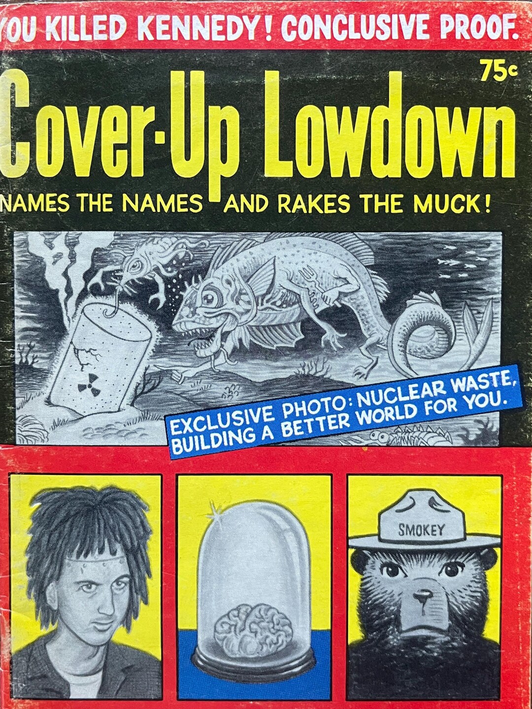 Comic Book Cover up Lowdown 1977 - Etsy