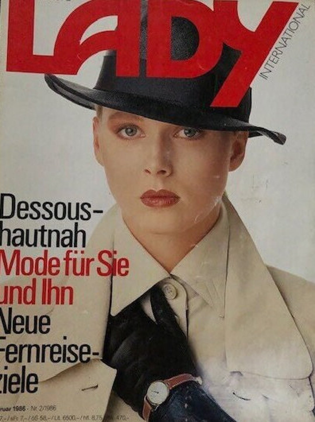 Vintage German Fashion Magazine Lady International 1986 - Etsy UK