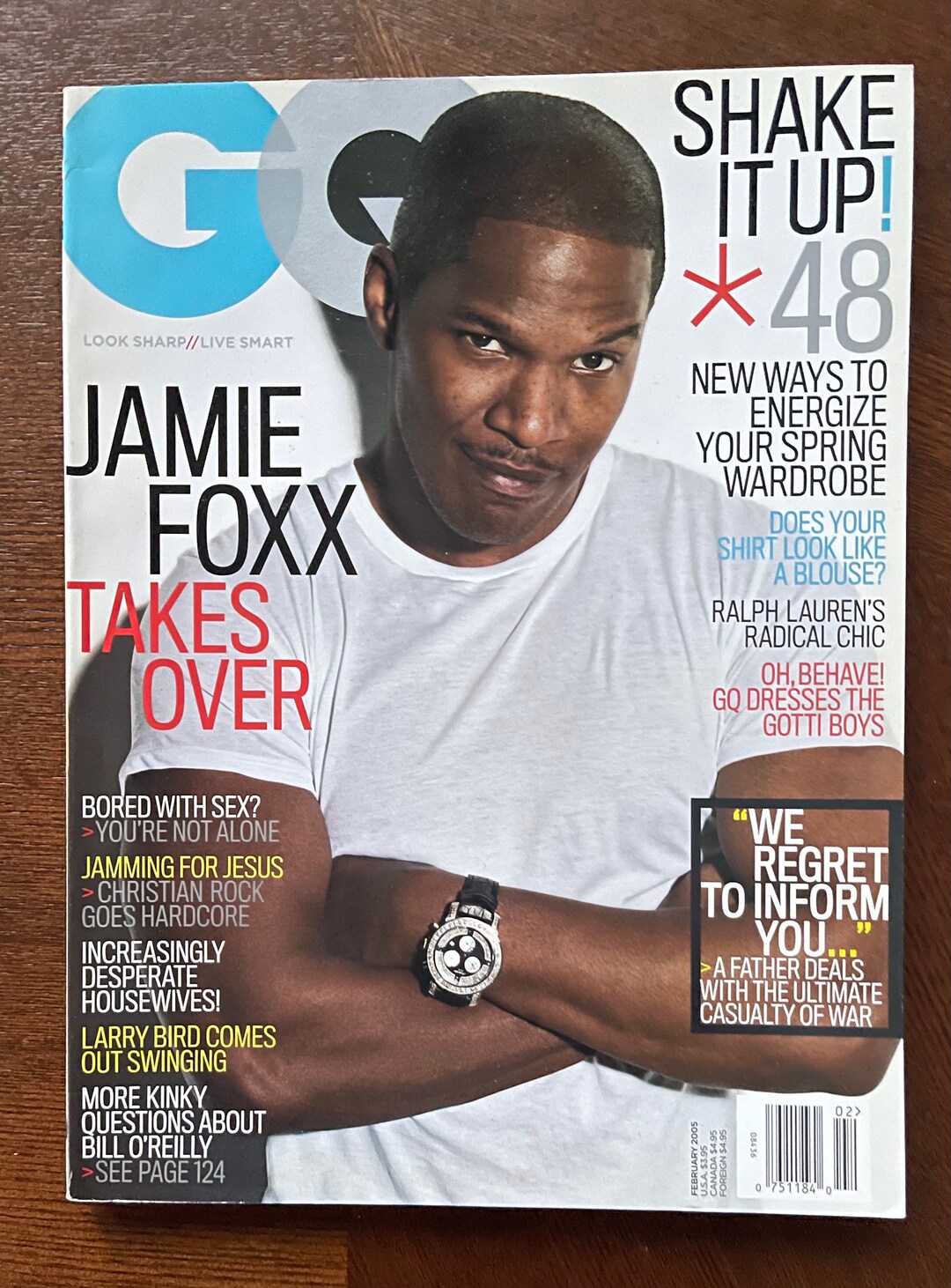Pre-owned Vintage Rare GQ Magazine Cover Jamie Foxx-vintage Men's ...