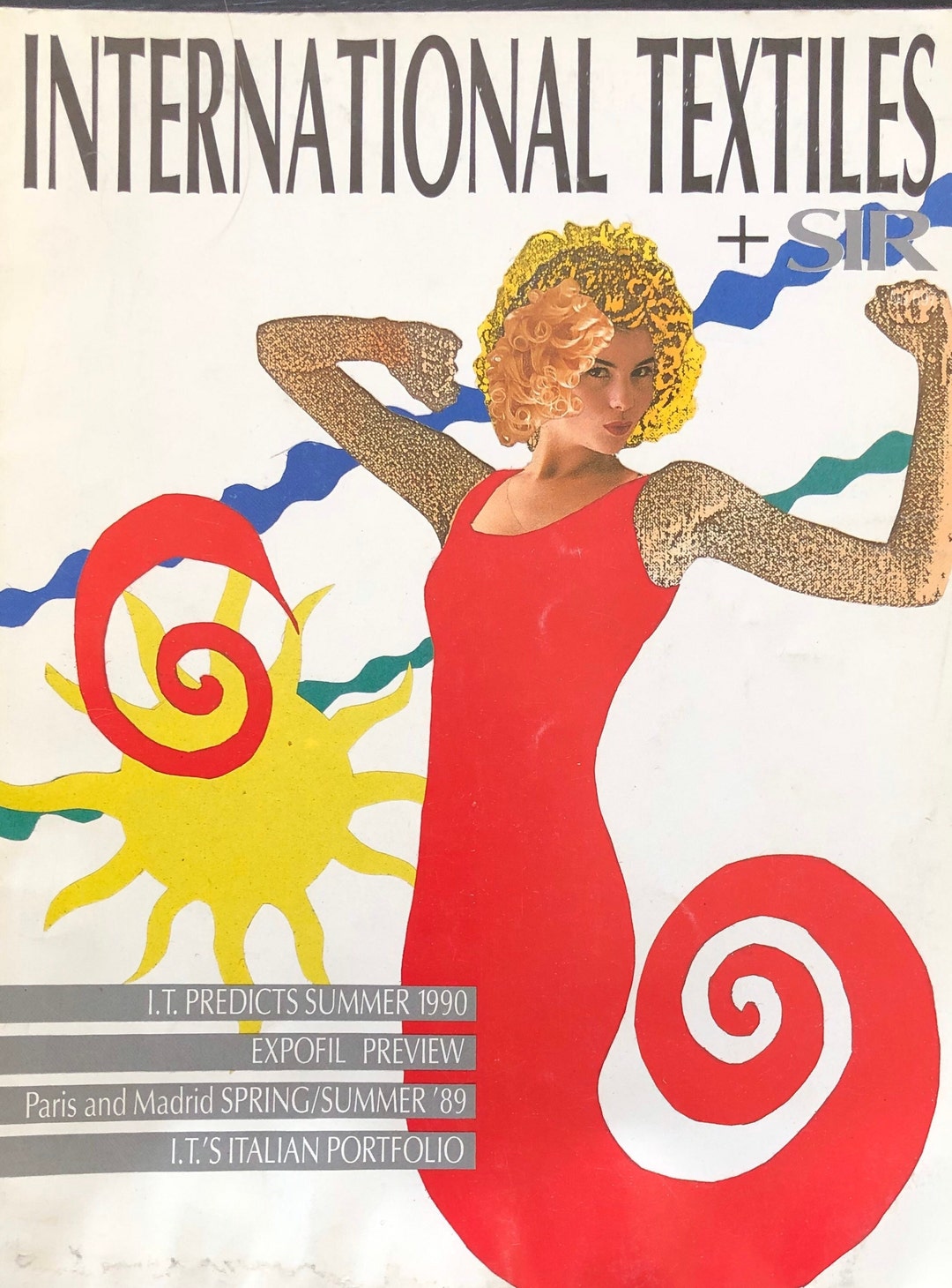 Vintage Magazine International Textiles 1990 - Etsy