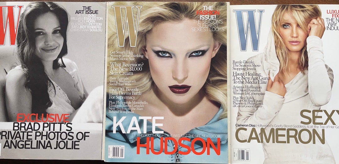 W Magazines Cameron Diaz Angelina Jolie Kate Hudson - Etsy