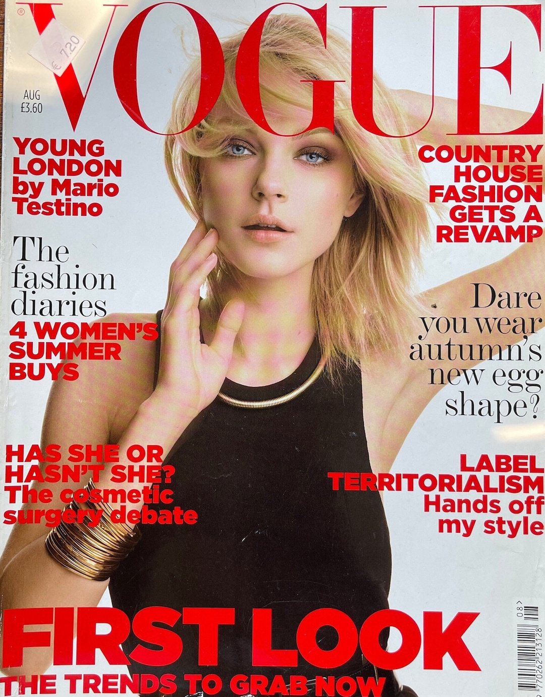 Magazine Vogue UK Cover by Mario Testino-iconic Style Fashion Covers ...