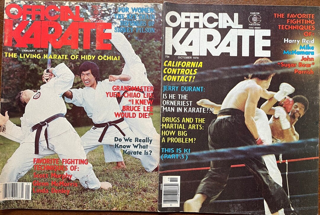 2x Official Karate Magazines 1977 Cover I Knew Bruce Lee Would Die - Etsy