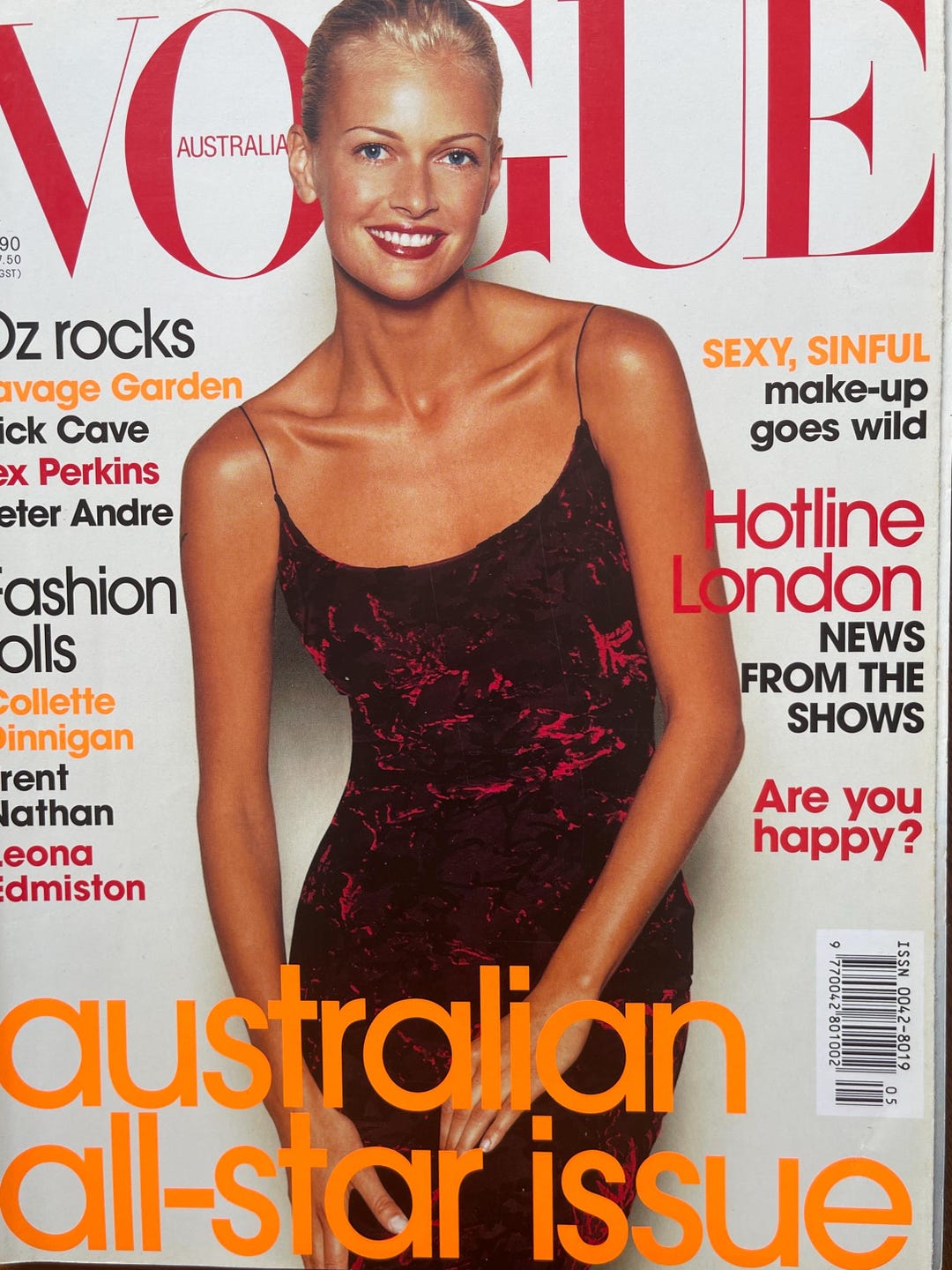 Pre-owned Fashion Magazine Vogue Australia 1998 All Star Issue -iconic ...
