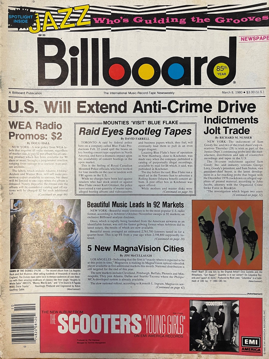Music Culture - Vintage Weird Pop Music Newspaper Magazine Billboard ...