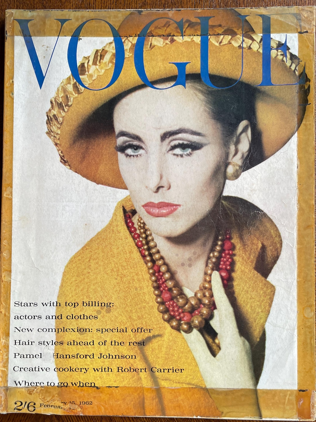 Own a Piece of Vogue History -vogue Magazine February 1962-iconic Style ...