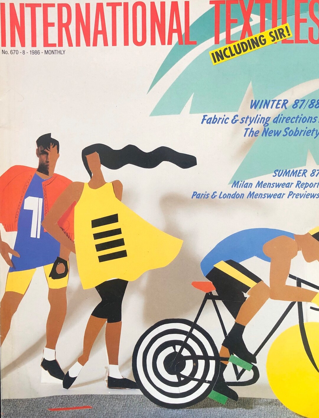 Vintage Magazine International Textiles 1987 - Etsy