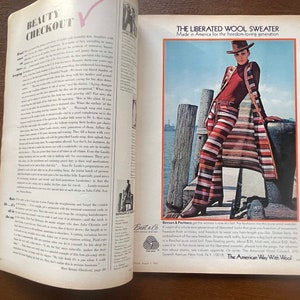 Own a Piece of Vogue History -vintage Rare Fashion Magazine Vogue 1970 ...