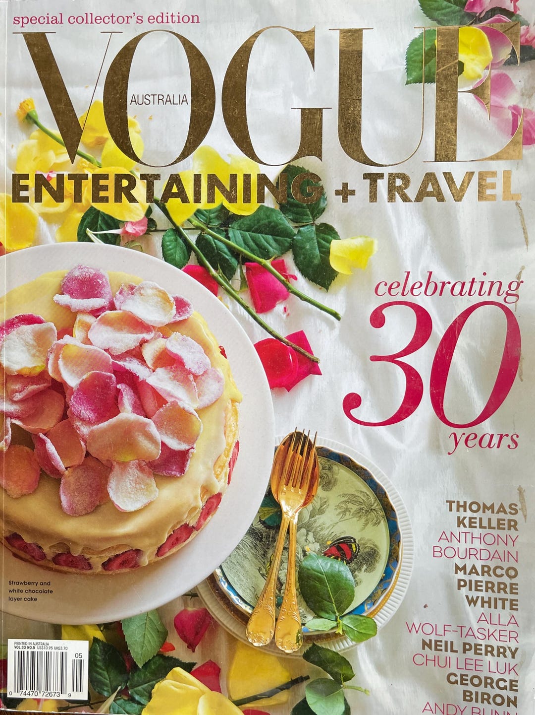 Pre-owned Unique Rare Magazine Vogue Australia Entertaining & Travel ...