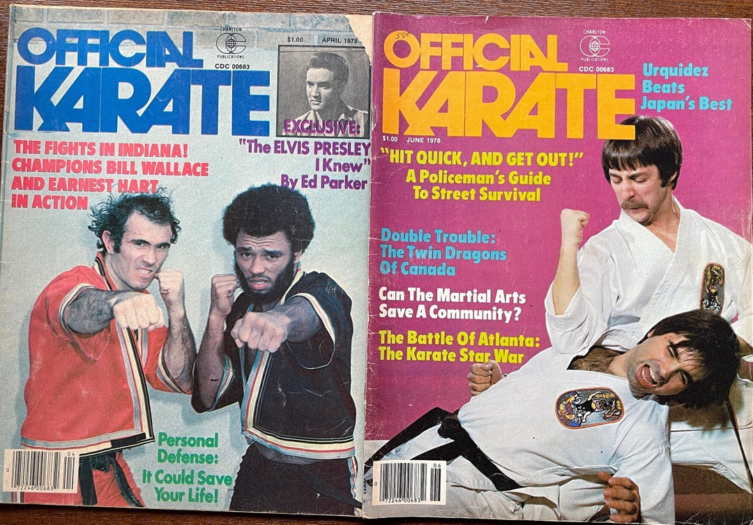 2x Official Karate Magazines 1978 Cover the Elvis Presley Karate - Etsy
