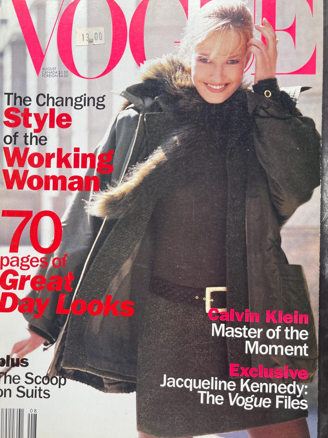 Own a Piece of Vogue History -vogue US Magazine August 1994-iconic ...
