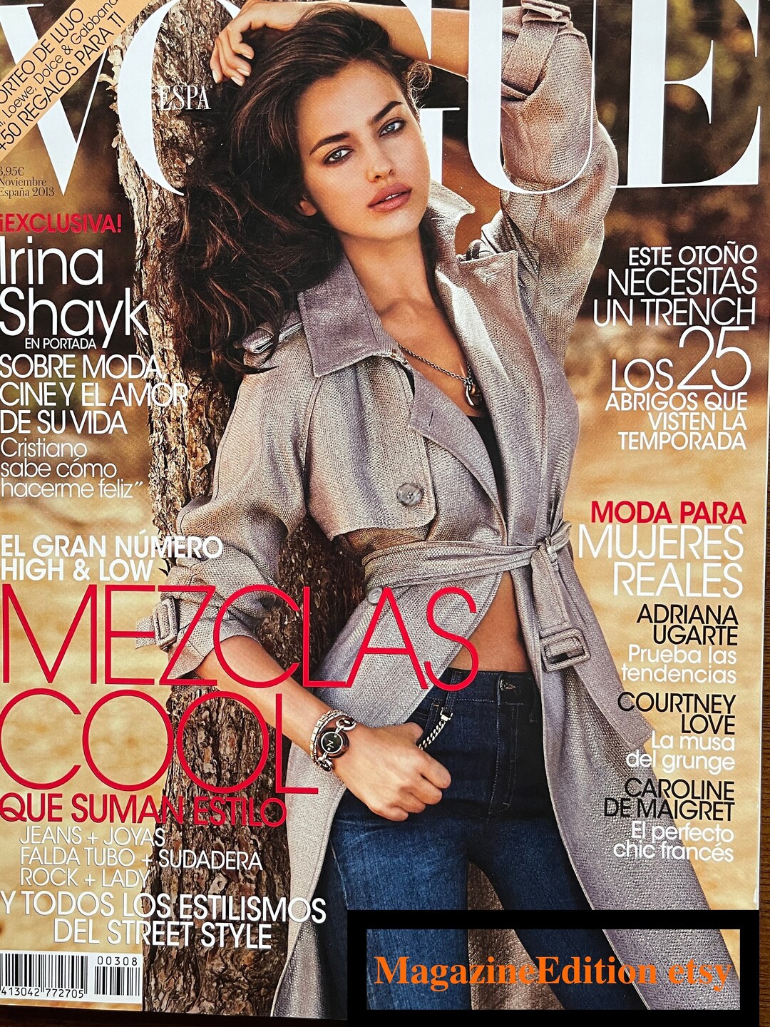 Vogue Magazine Espana Cover Irina Shayk - Etsy