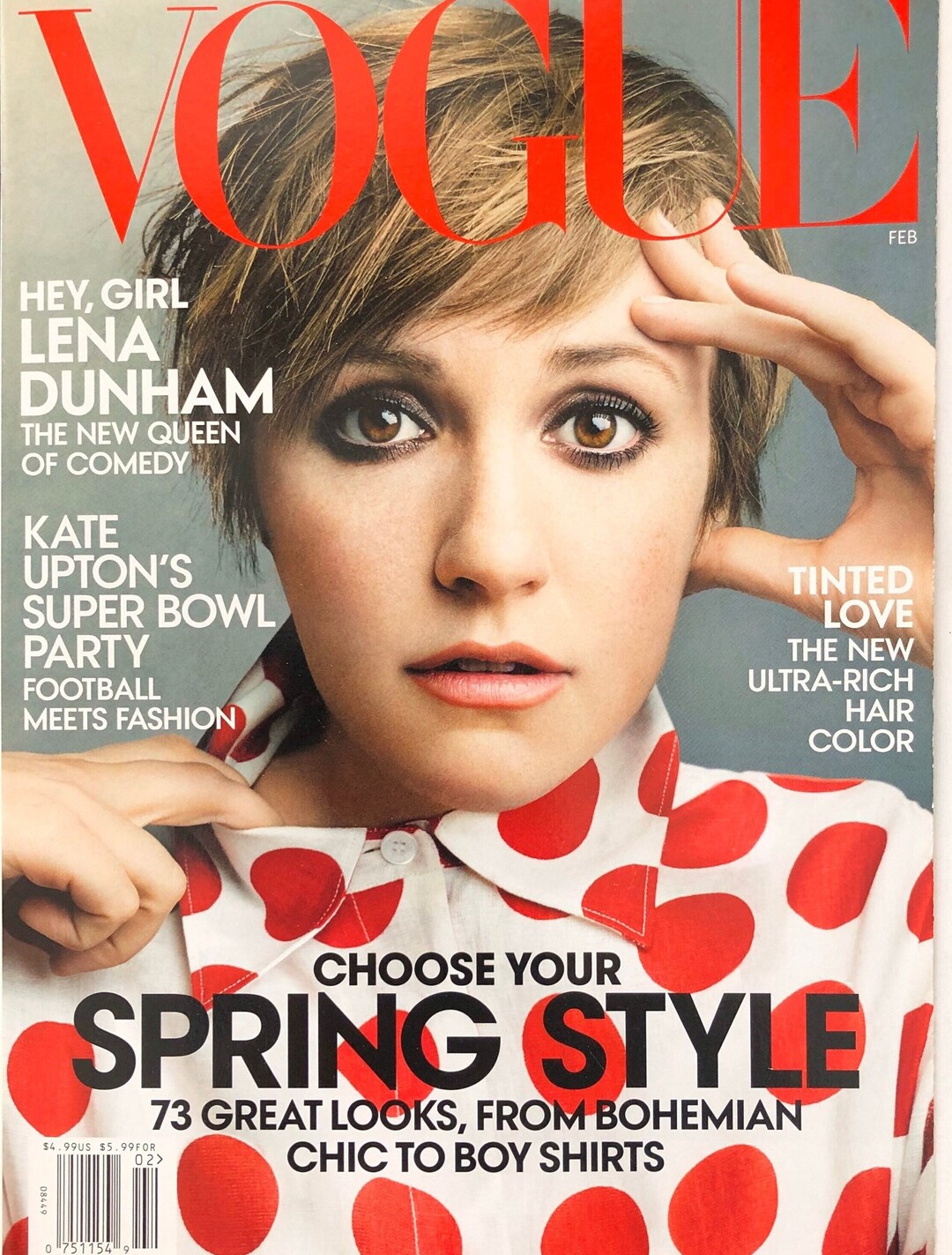 Magazine Vogue Us Cover Lena Dunham - Etsy