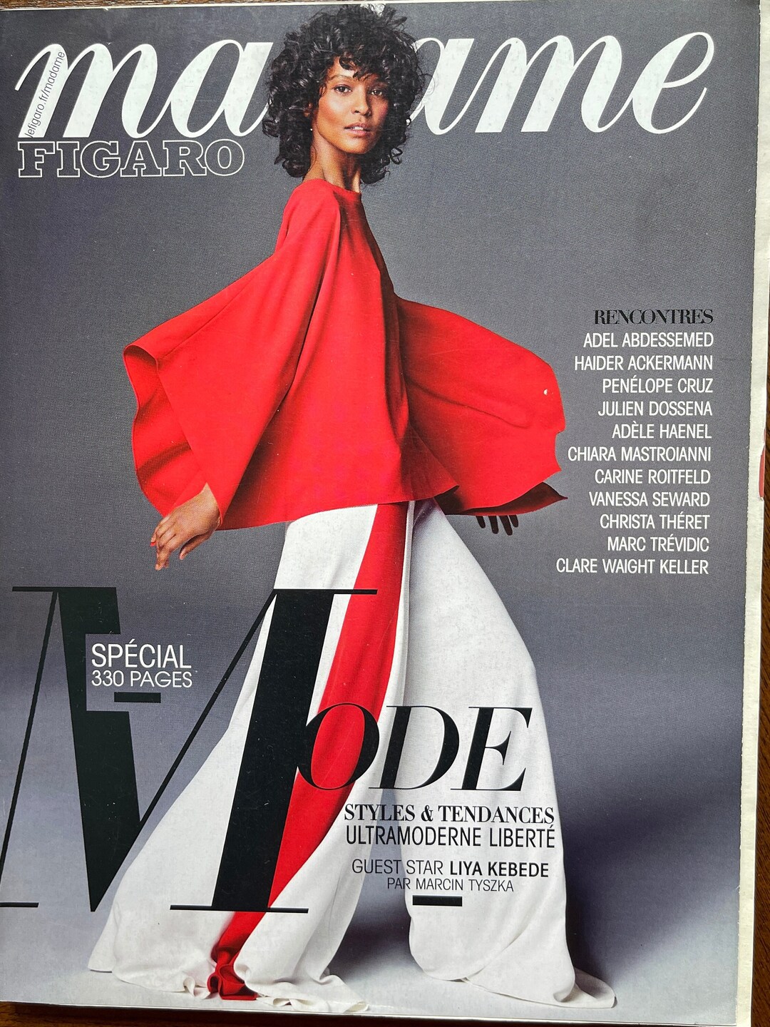 For Women Who Read Fashion -MADAME FIGARO Magazine Cover Lisa Kebede - Etsy