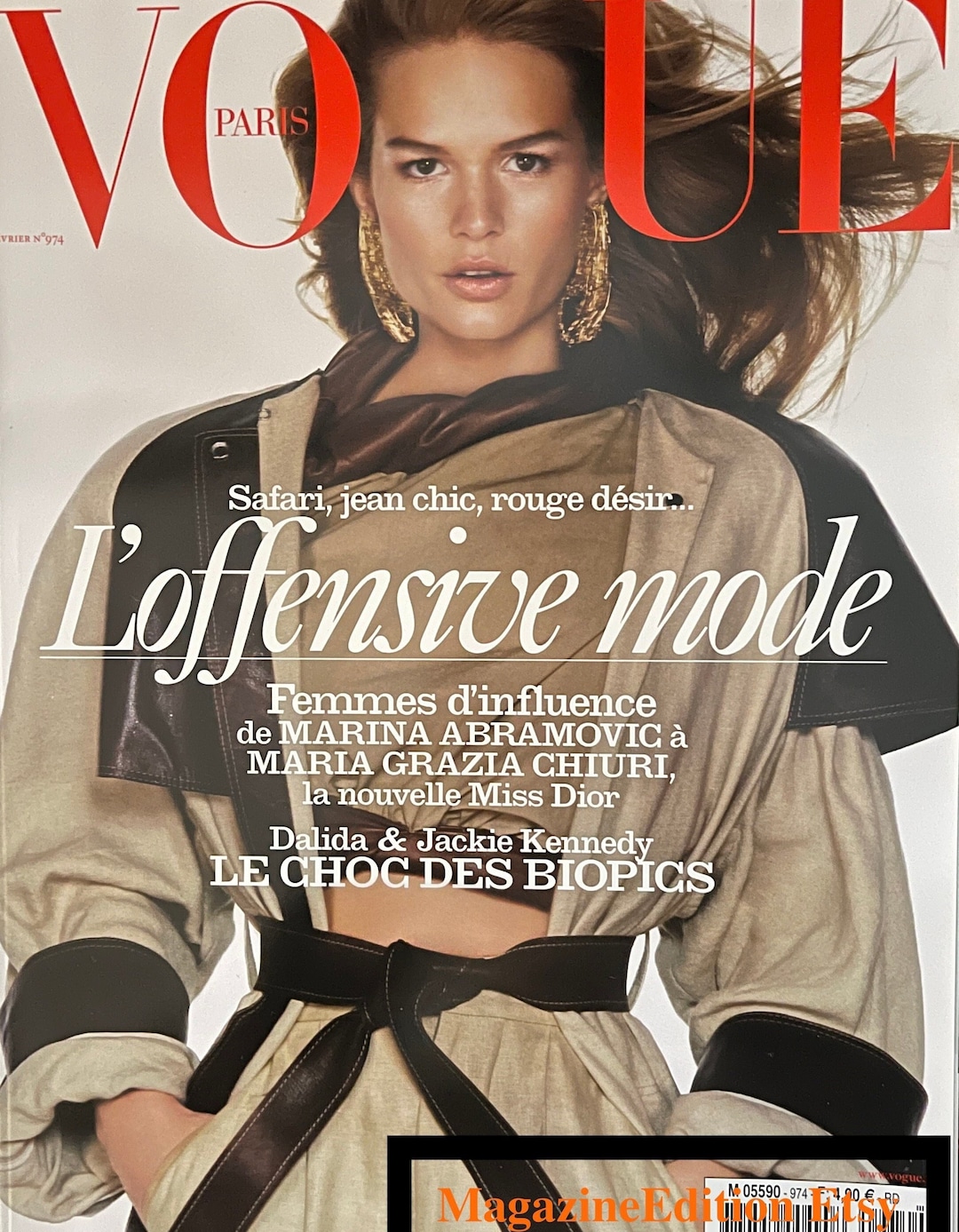 Own a Piece of Vogue History-magazine Vogue Paris Cover Anna Ewers ...