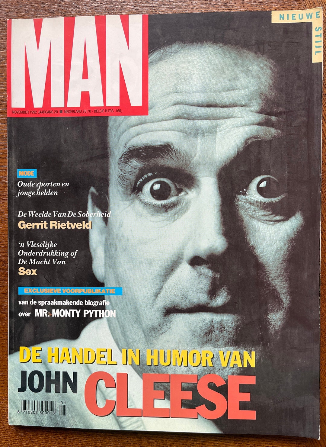 Vintage Dutch Magazine MAN 1992 Cover John Cleese - Etsy