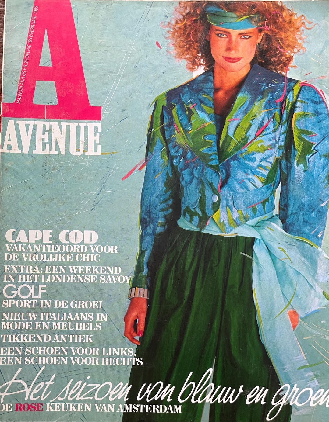 Vintage Dutch Fashion Magazine AVENEU February 1982 Fashion Trends the ...