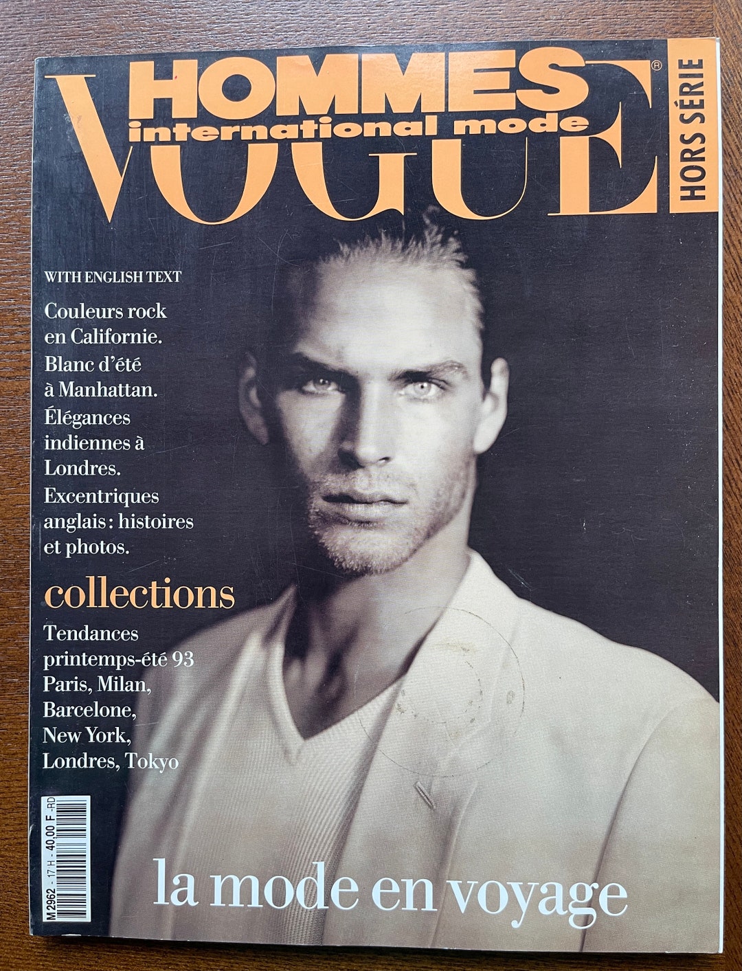 For Men Who Read Fashion - Vintage Rare Fashion Magazine VOGUE HOMMES ...