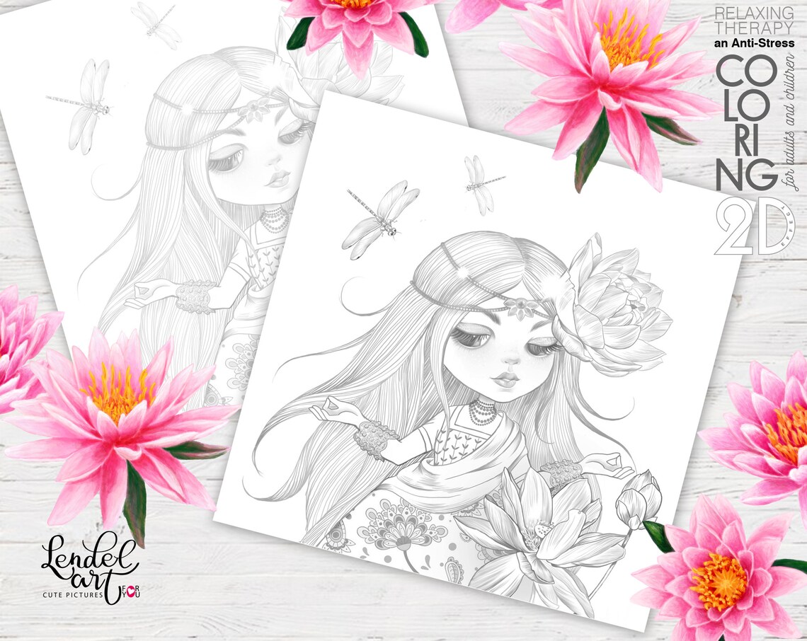 Coloring Pages Princess Little Princess Printable Coloring - Etsy