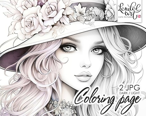 Ladies Hats Coloring Pages