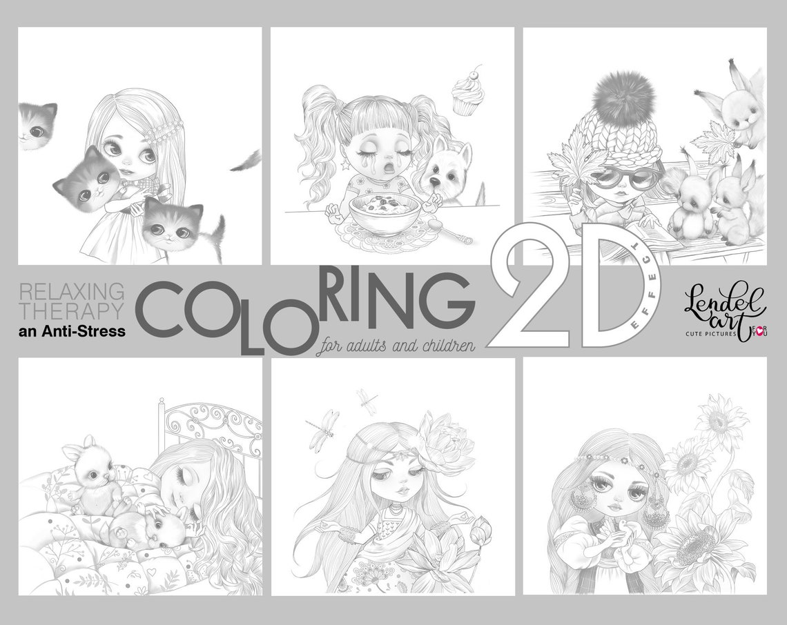 Coloring Book Pdf30pcs Princesses Fairies Mother's | Etsy