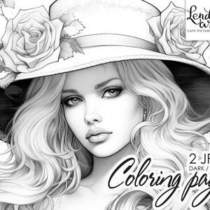 Beauty From the Wild West, Coloring Page for Adults, Grayscale Coloring ...