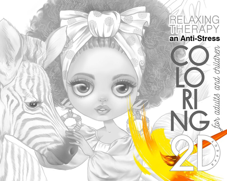 Coloring Pages Princess Coloring Relaxing Therapy | Etsy