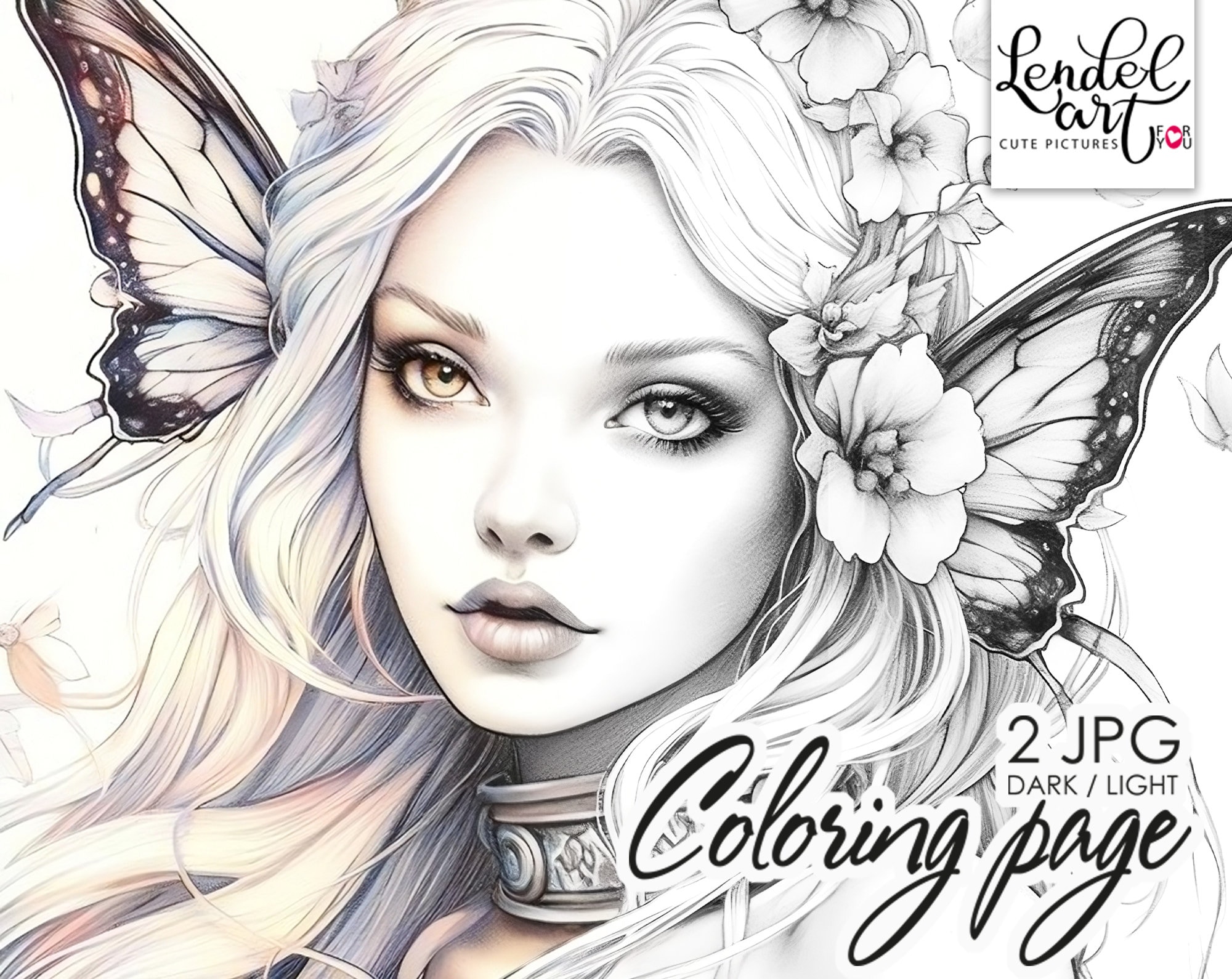 Evil Fairy Coloring Pages