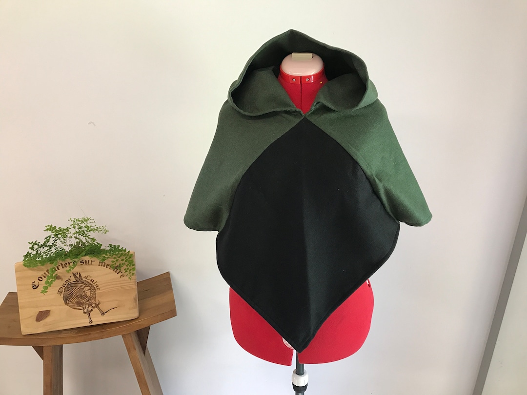 Hood, Viking Hood With Hood, Medieval Poncho, Hooded Poncho, Handmade ...