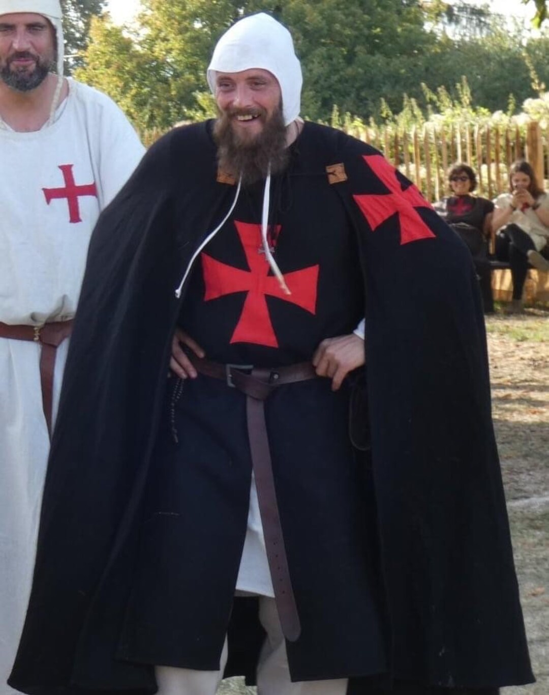 Handmade Cape, Long Cape Templar or Medieval Knight, Medieval Mantel ...