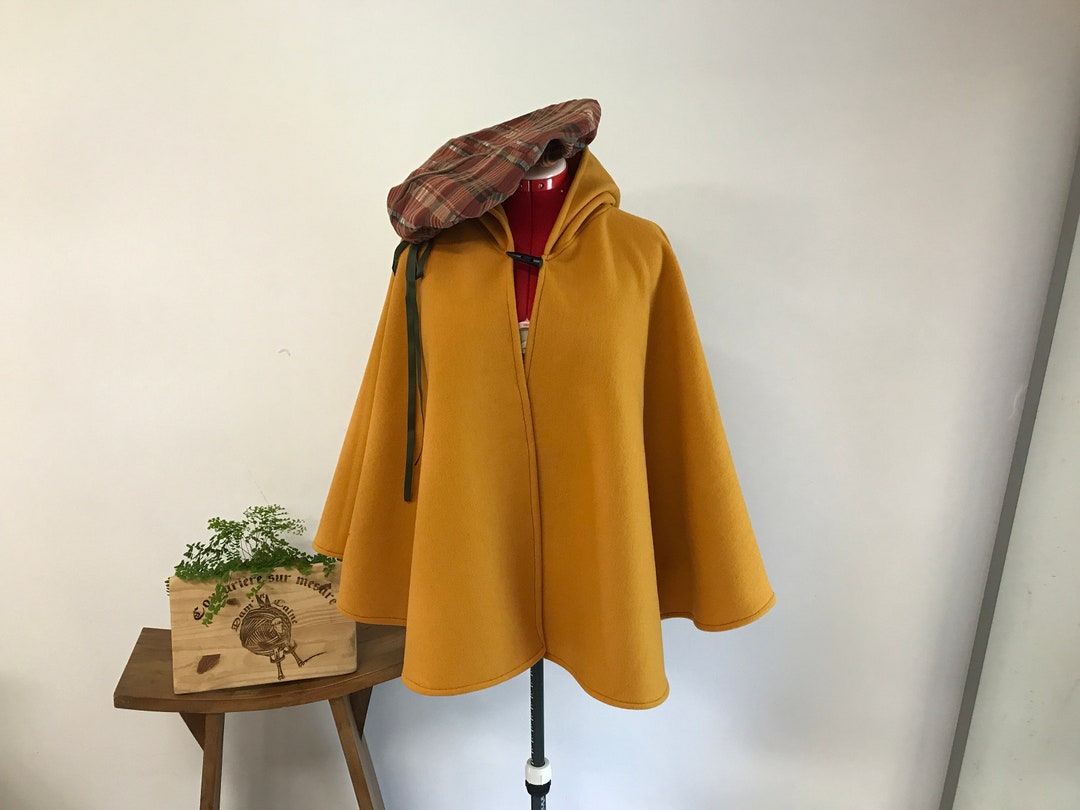 Conjunto capa y boina, capa con capucha, peregrino, capa medieval de ...