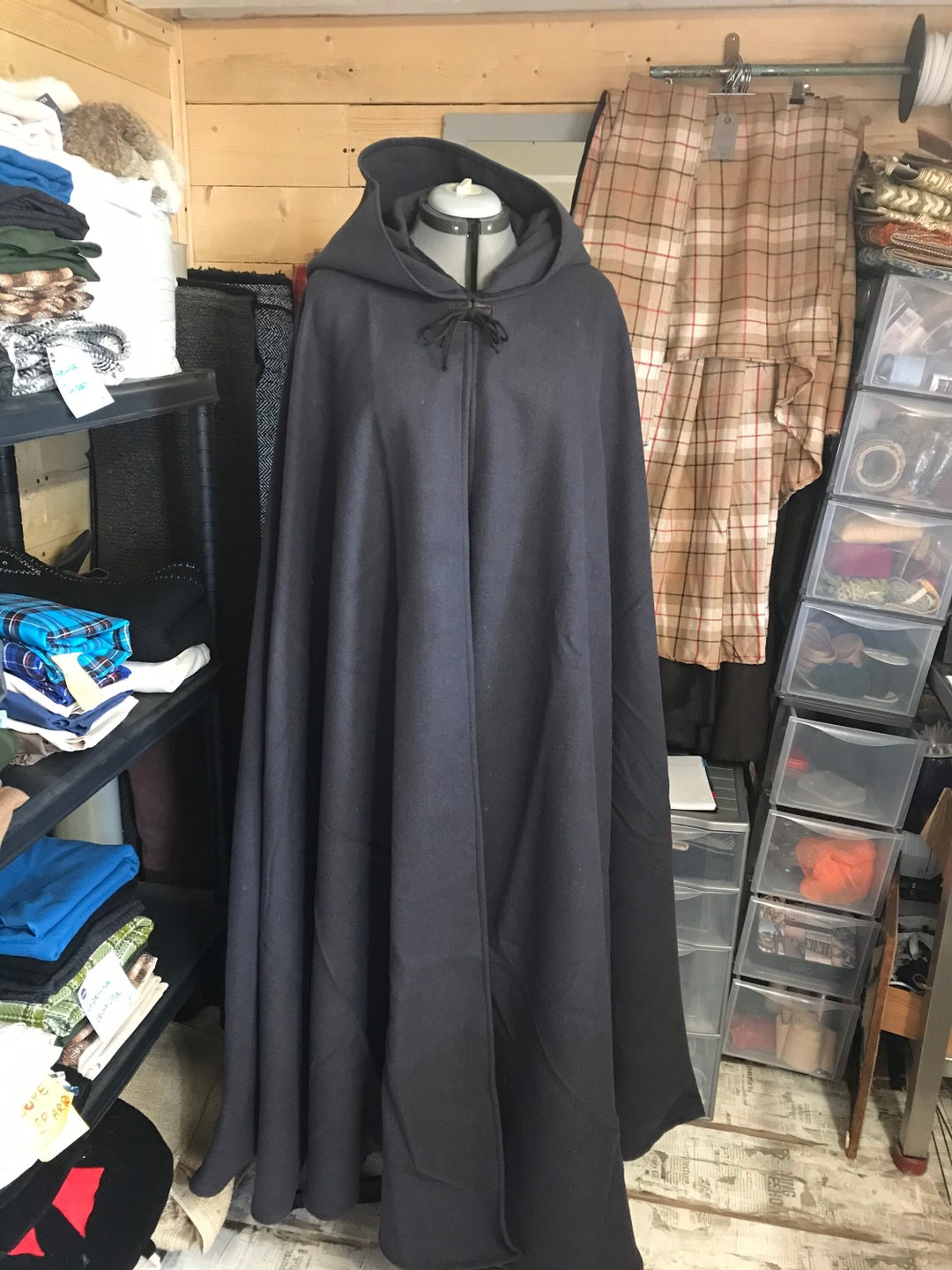 Cape Long Cape Historical Cape Hooded Cape Cape Coat With - Etsy